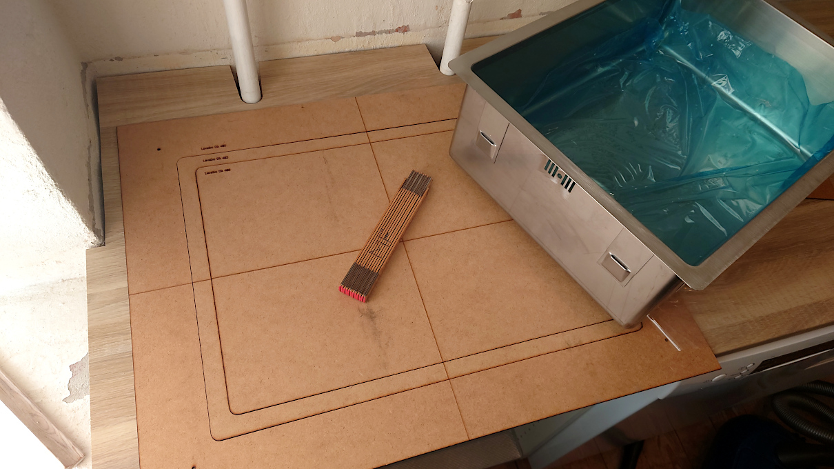 Underlimet vask i laminatbordplade – Hal9k